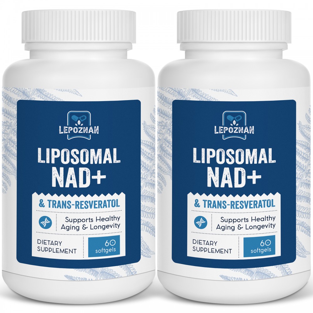 Liposomal NAD+ 500 mg + Trans-Resveratrol 300 mg
